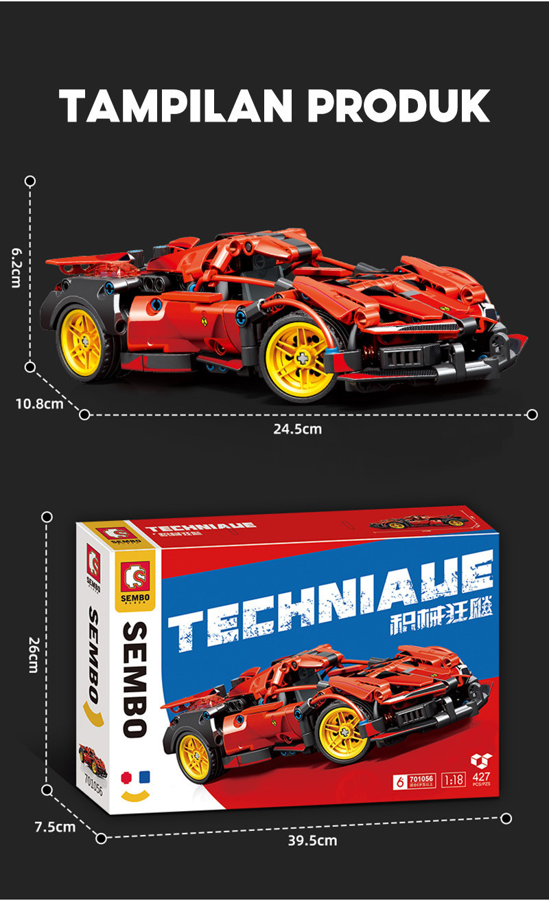 Jual [Christmas Gifts] OHSOME Senbao Building Blocks Car Toys Laki-laki ...