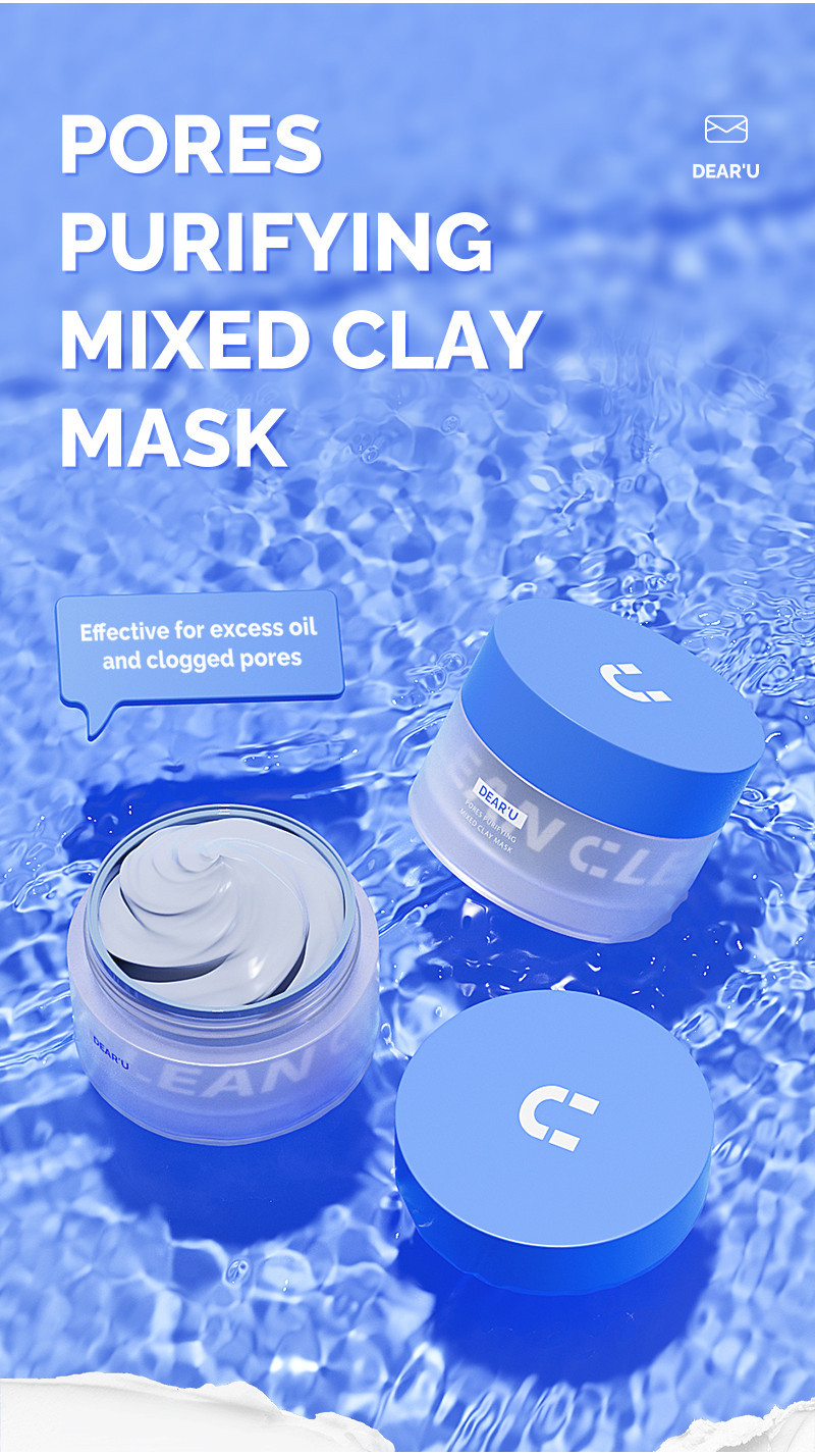 Jual OHSOME - DEAR'U Pores Purifying Mixed Clay Mask 50g | Shopee Indonesia