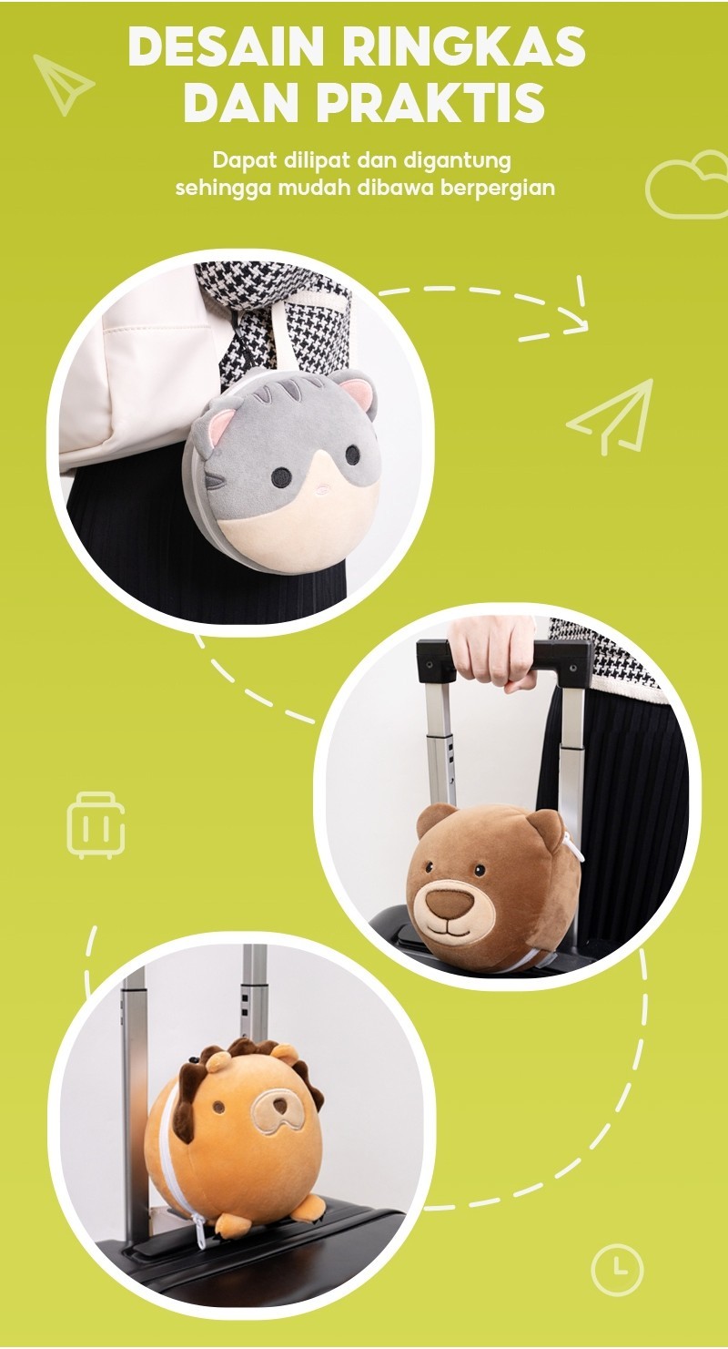 Jual OHSOME - SLADKO Grey Wolf Eye Mask and Neck Pillow Package/cat ...