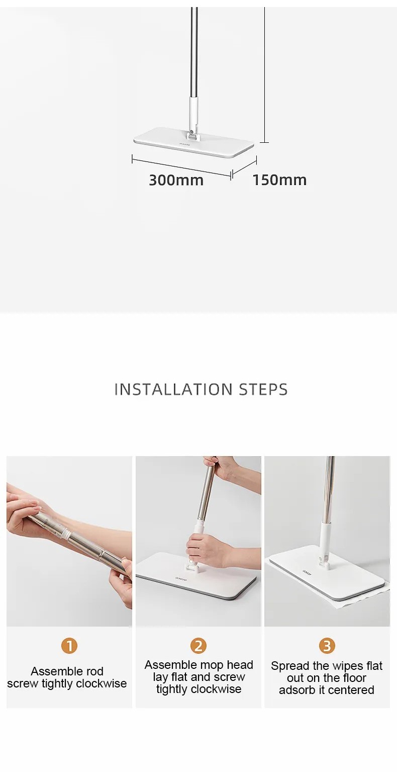Jual ECOCO Refill Disposable Mop - Kain Pel Basah Kain Pel Kering Kain ...