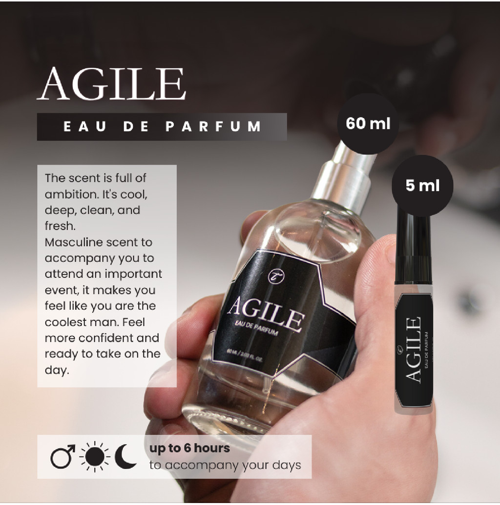 Jual TERATU BEAUTY Eau de Parfum EDP Agile (Starter Pack) 5ml (Parfum Tahan Lama Pria EDP Teratu ...