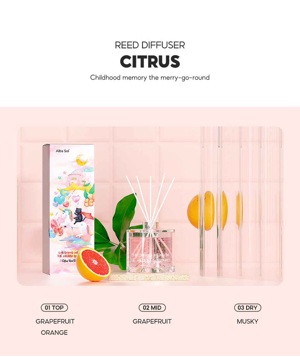 Jual OHSOME -Alba Sol/Findense Reed Diffuser Pengharum Ruangan 45ml ...