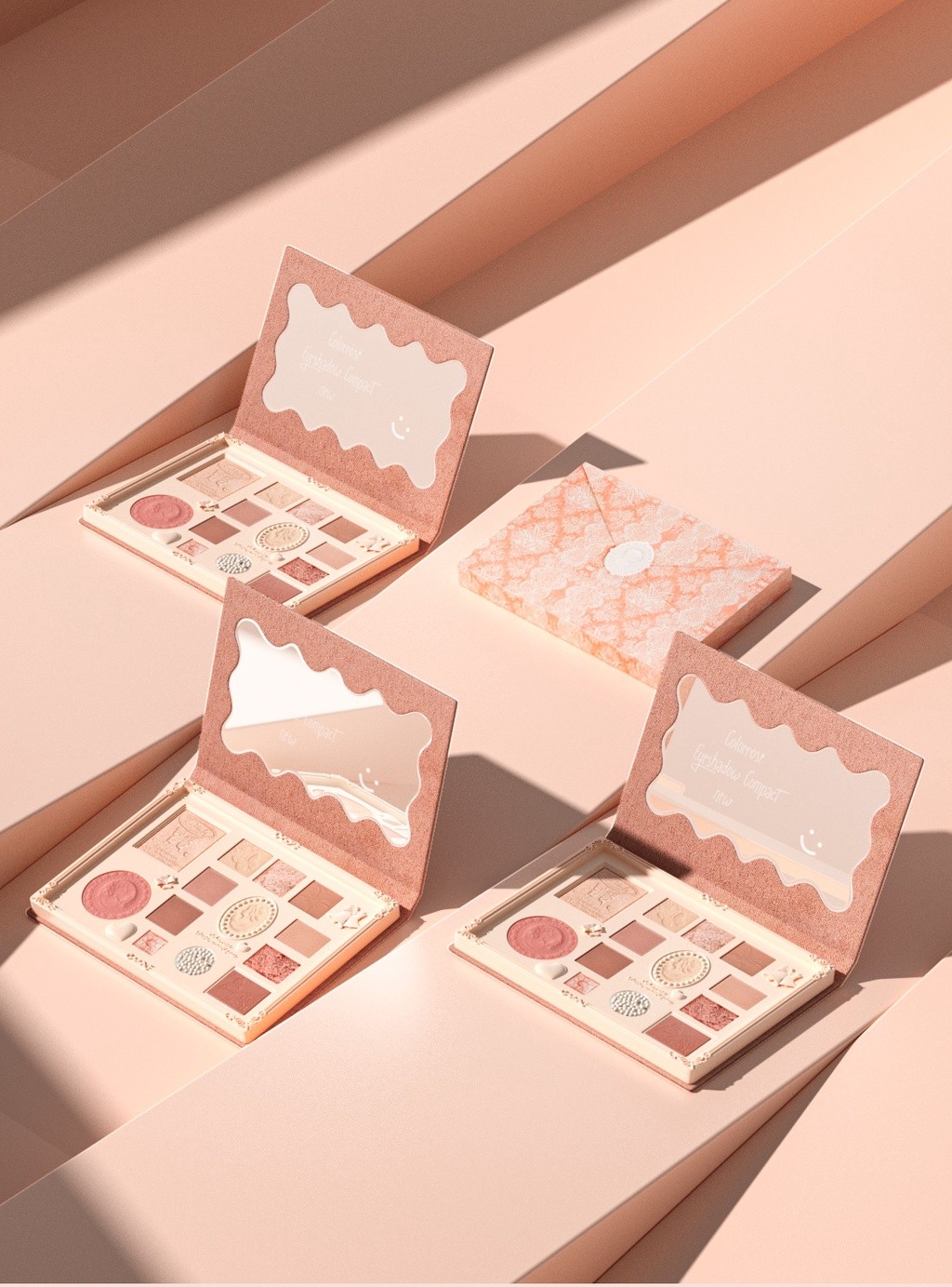 Jual OHSOME-COLORROSE Western antique makeup tray CR1083 1PCS / Contour ...