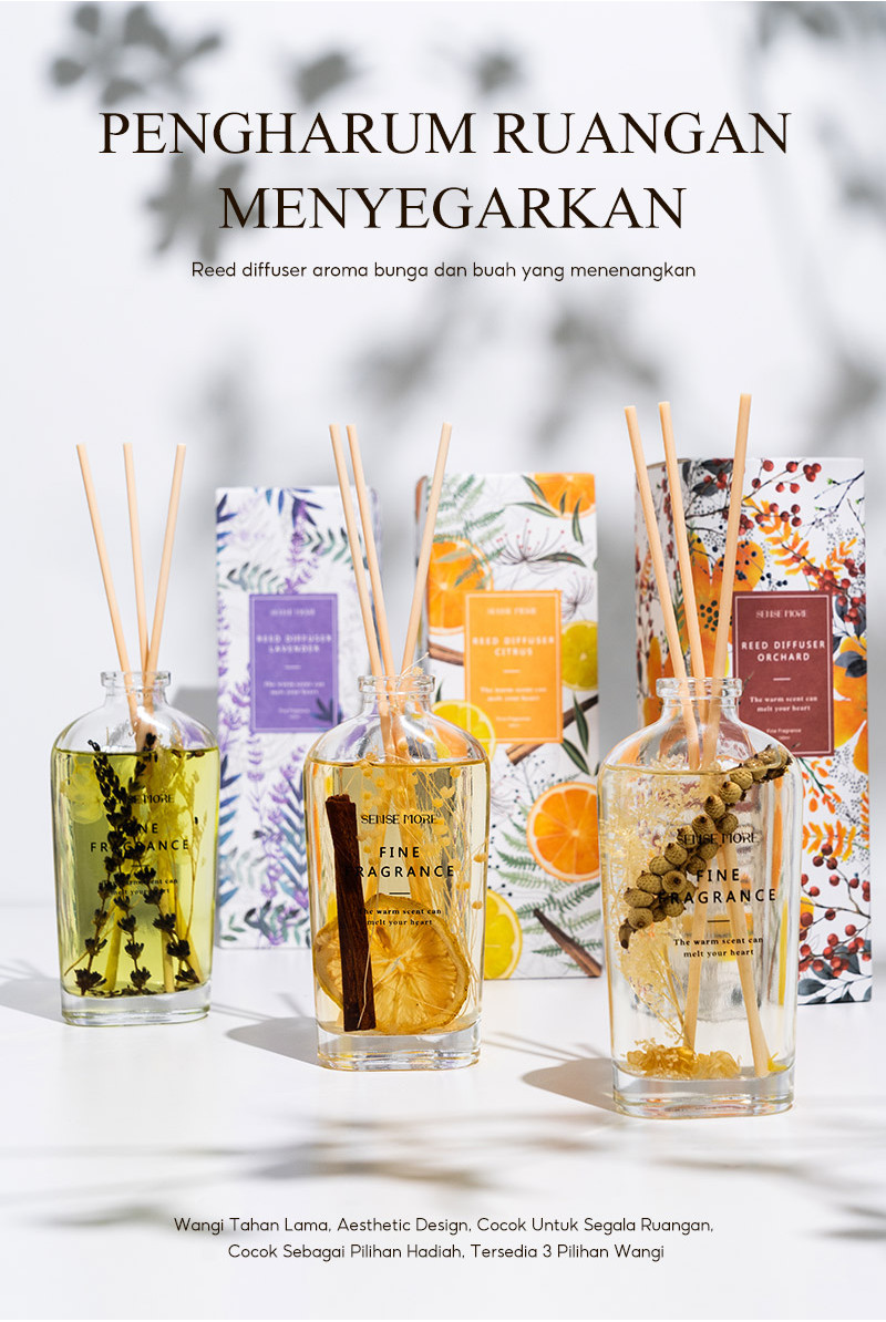 Jual OHSOME - Sense More Reed Diffuser Floral Scent Pengharum Ruangan ...
