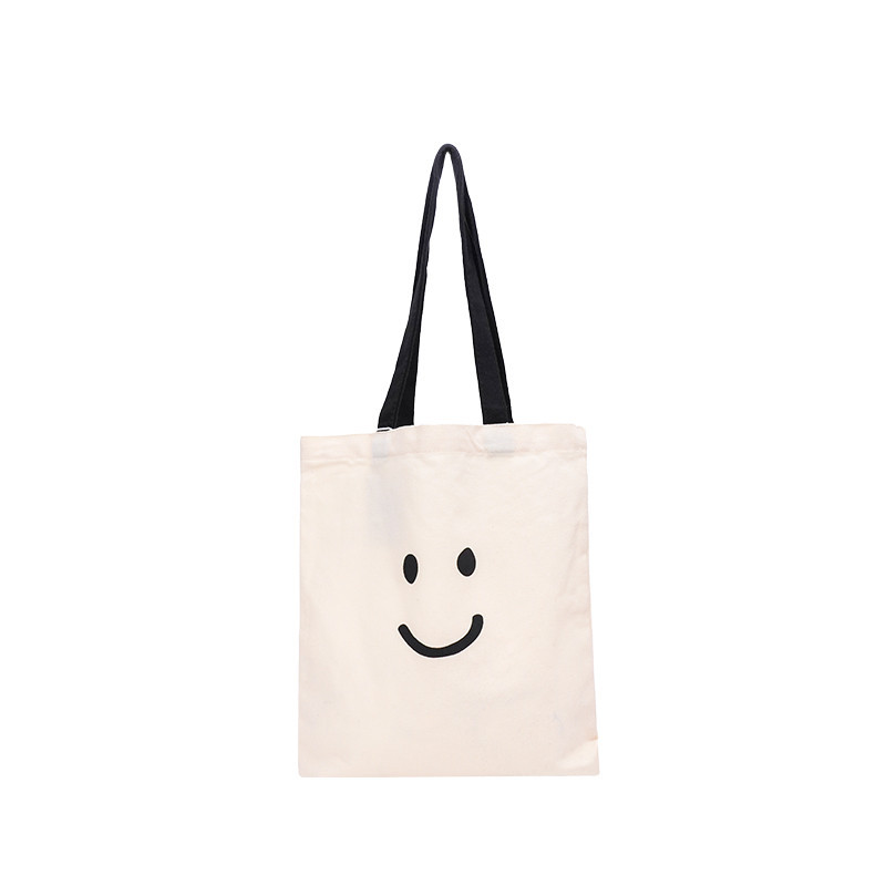 Jual OHSOME Tas Kanvas Dasar Senyum nomie nomie Hitam Putih | Shopee ...