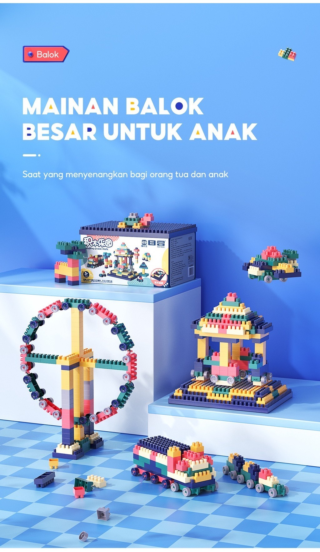 Jual OHSOME - Mr. man · Mainan Brick Balok Susun Anak DIY 360pcs/106pcs ...
