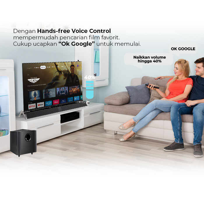 Jual POLYTRON 4K UHD Smart Google TV 43 50 55 65 Inch PLD 43UG5059 ...