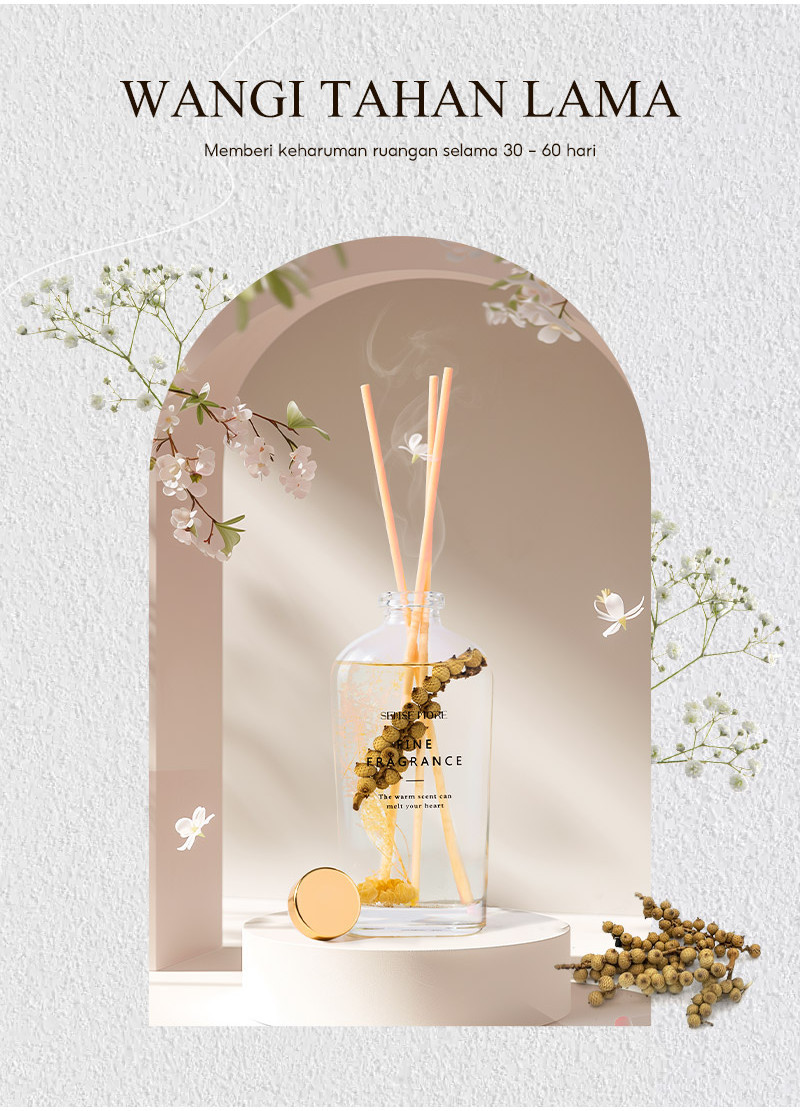 Jual OHSOME - Sense More Reed Diffuser Floral Scent Pengharum Ruangan ...