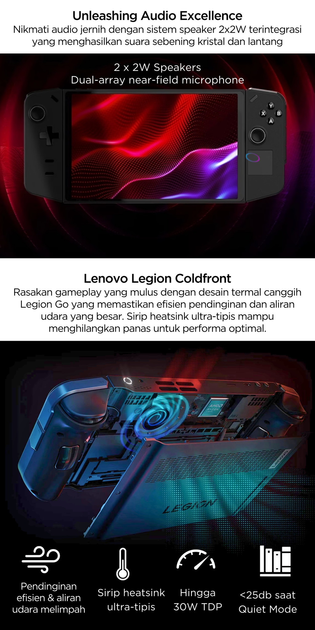 Jual Lenovo Legion Go 8APU1 AMD Ryzen Z1 Extreme 4QID Win11 16GB 1TB ...