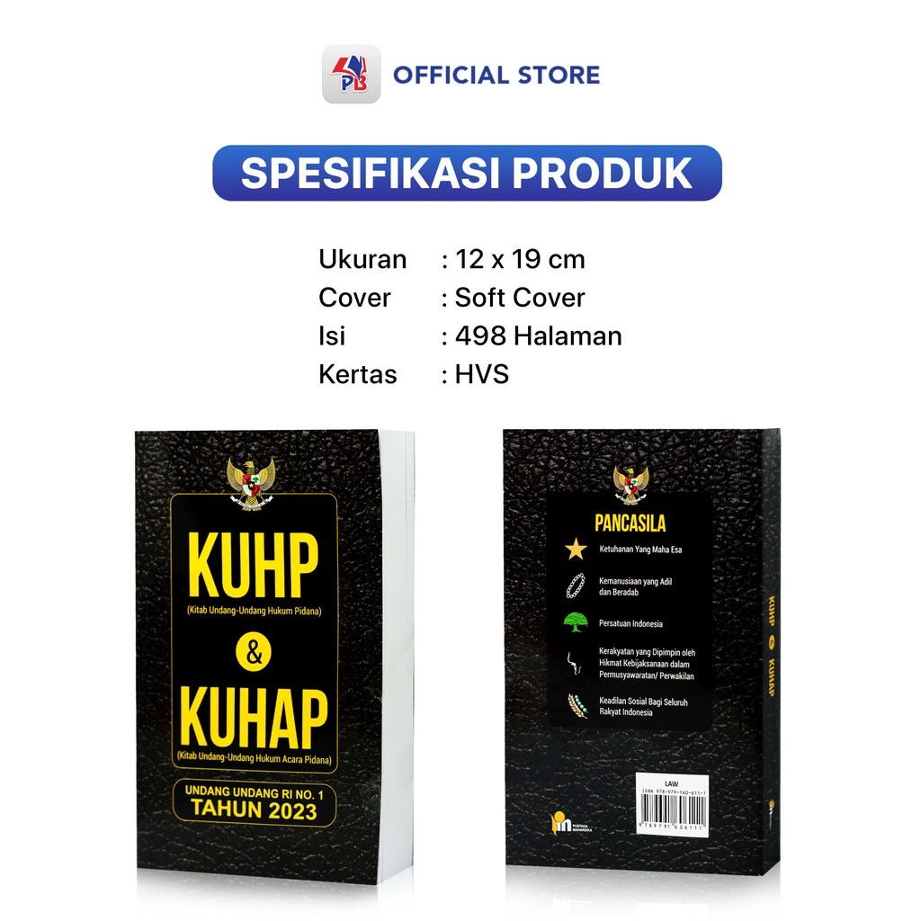 Jual Buku Hukum Ilmu Perundang Undangan : KUHP Dan KUHAP - Hukum Pidana Dan Hukum Acara Pidana ...