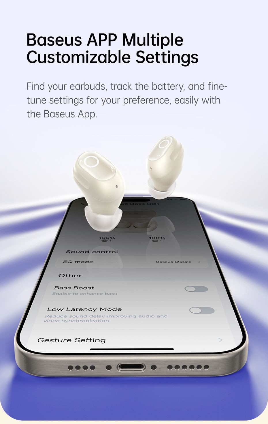 Jual Baseus BD1 TWS WM01 Upgrade Earphone IP55 Bluetooth 5.4 Low ...