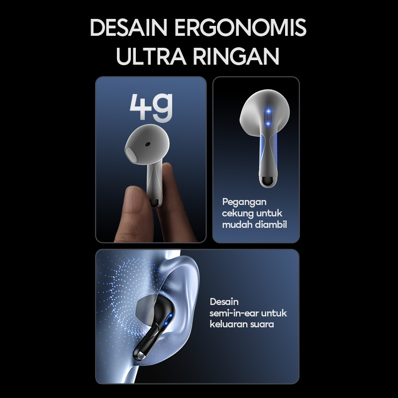 Jual [NEW] VIVAN ENC TWS GT2S Dengan Mic Super Jernih Latensi Rendah ...