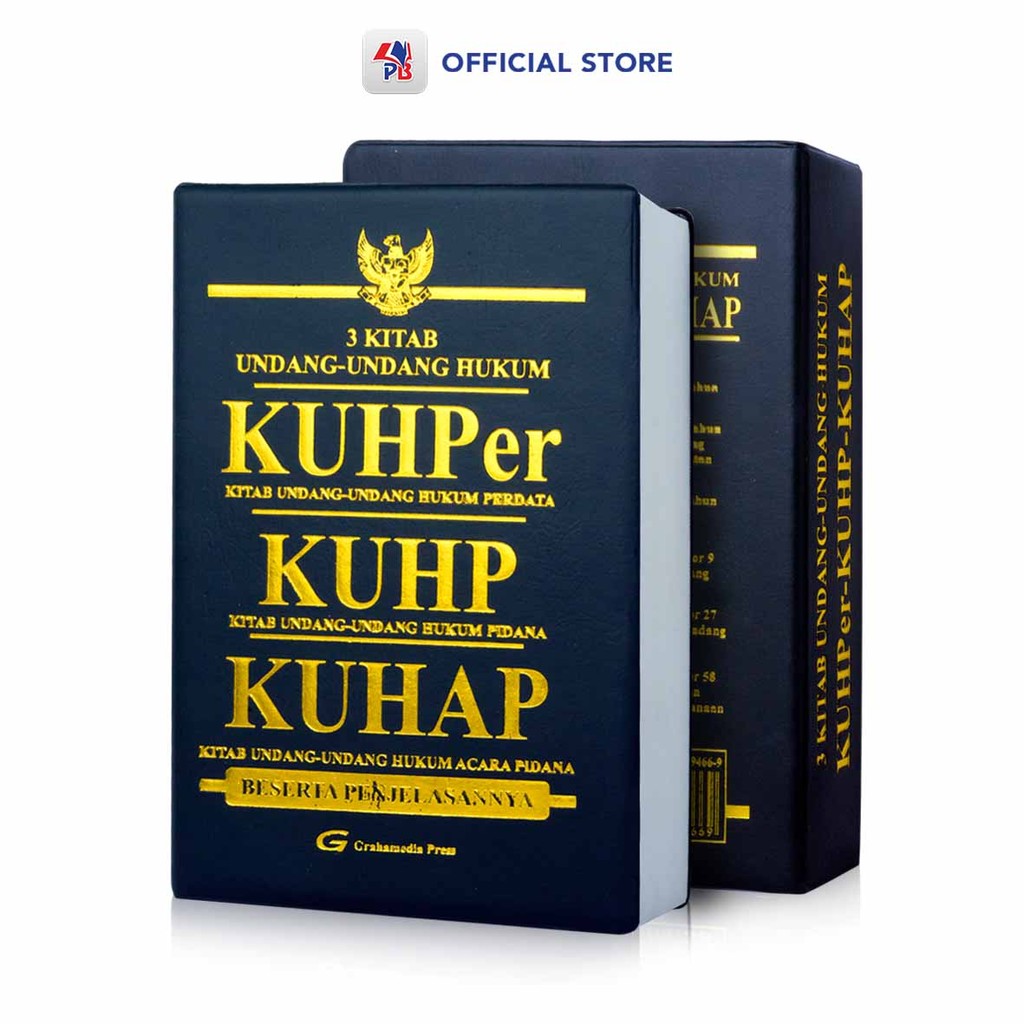 Jual Buku Hukum Undang Undang / 3 Kitab UU Hukum KALF COVER : KUHPer KUHP KUHAP Beserta ...