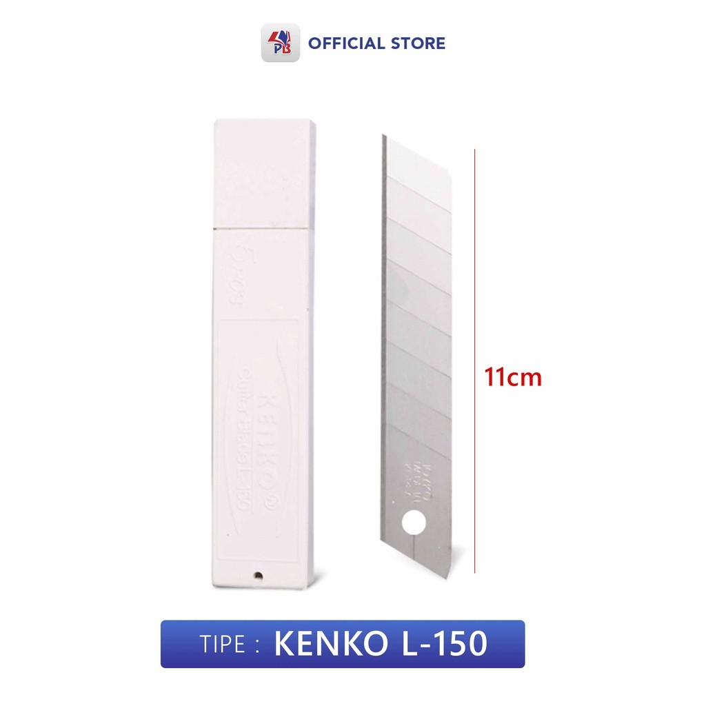 Jual Isi Cutter Kenko L 150 Besar Refill Cutter Isi 5 Mata Pisau / PB ...