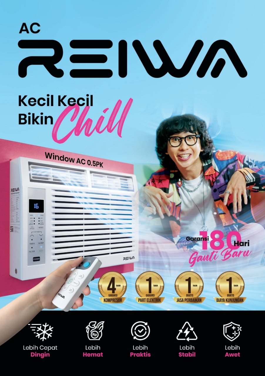 Jual AC WINDOW PORTABLE REIWA CW-0501RA Air Conditioner 0.5 1 PK AC ...