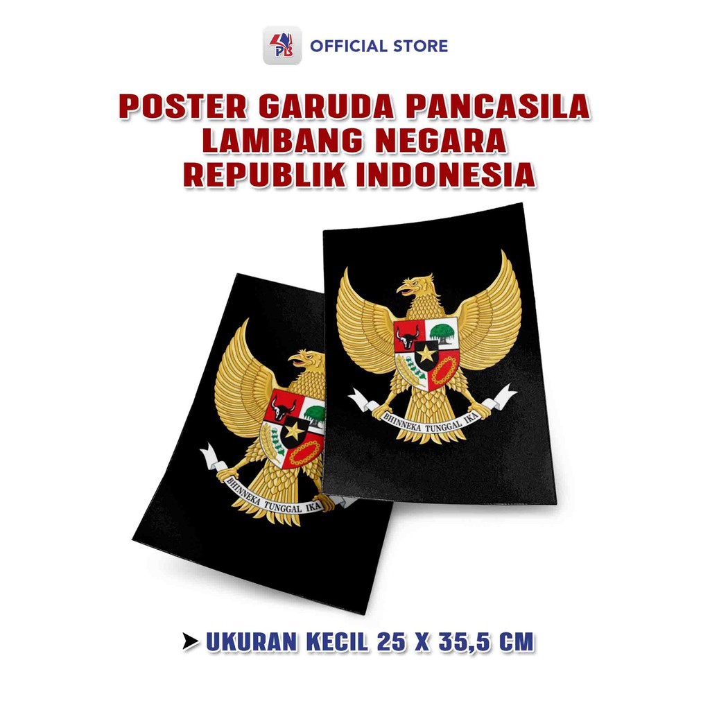 Jual Poster Garuda Pancasila Lambang Negara Indonesia - Hiasan Dinding ...