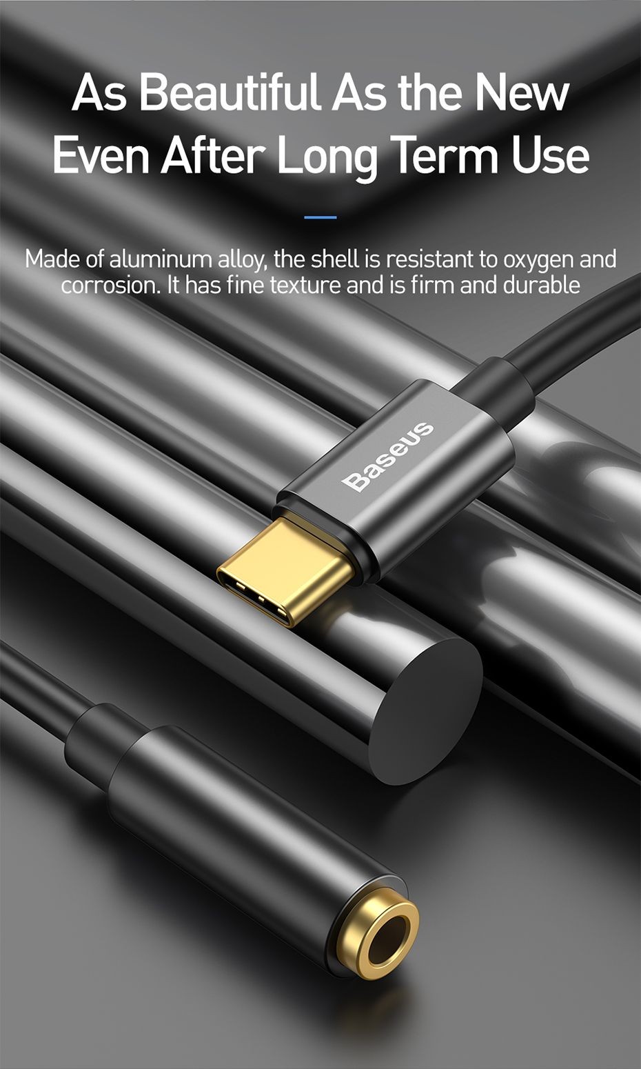 Jual Baseus Adapter Type-C to Audio Jack 3.5mm Sambungan Kabel HP ...