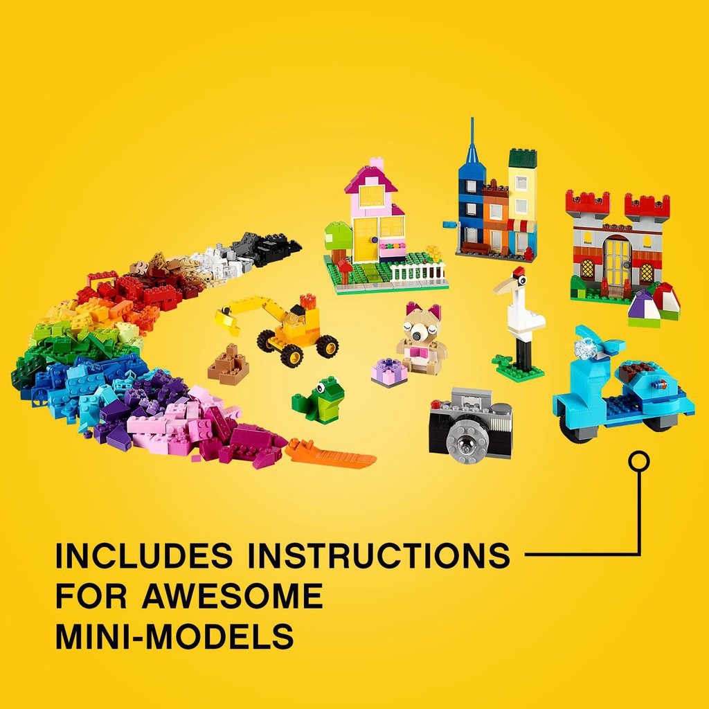 Jual LEGO Classic 10698 Large Creative Brick Box (790 Pieces), Mainan ...