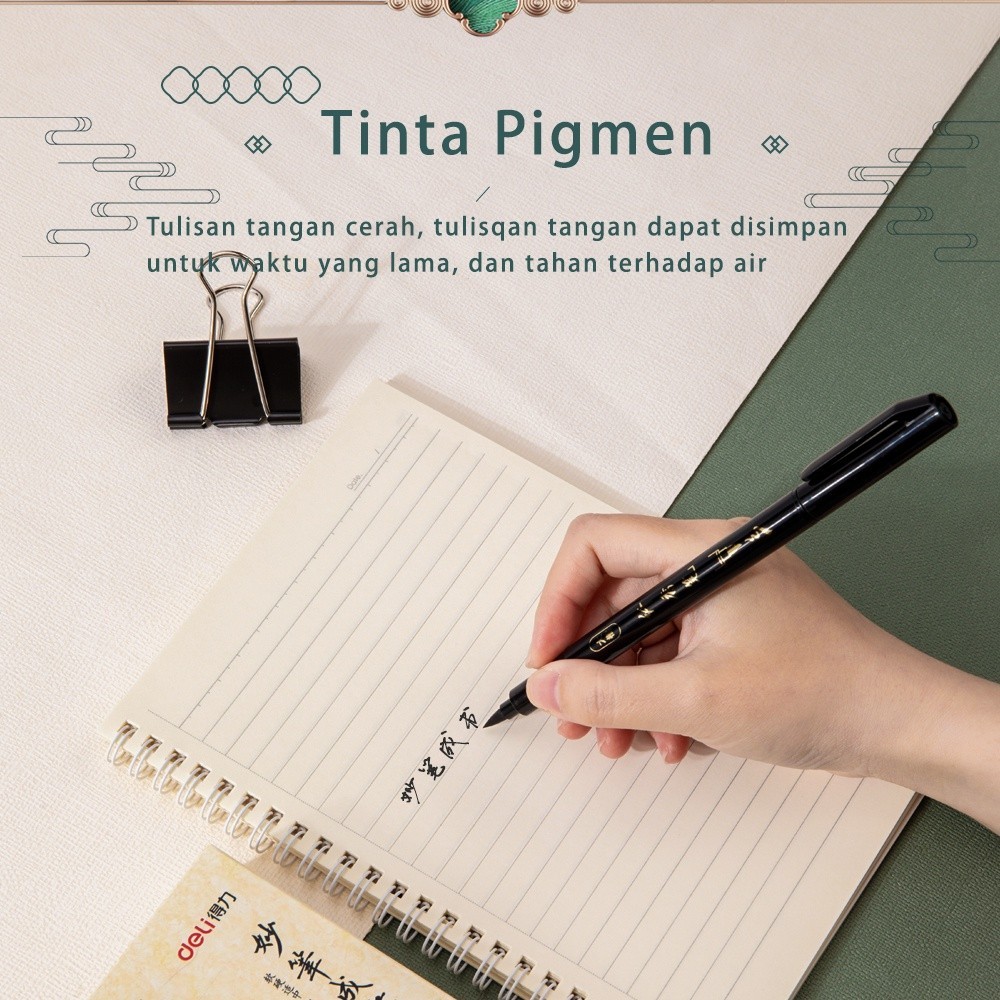 Jual Deli Calligraphy Pen / Pulpen Pena Kaligrafi Brush Pen Tebal dan ...