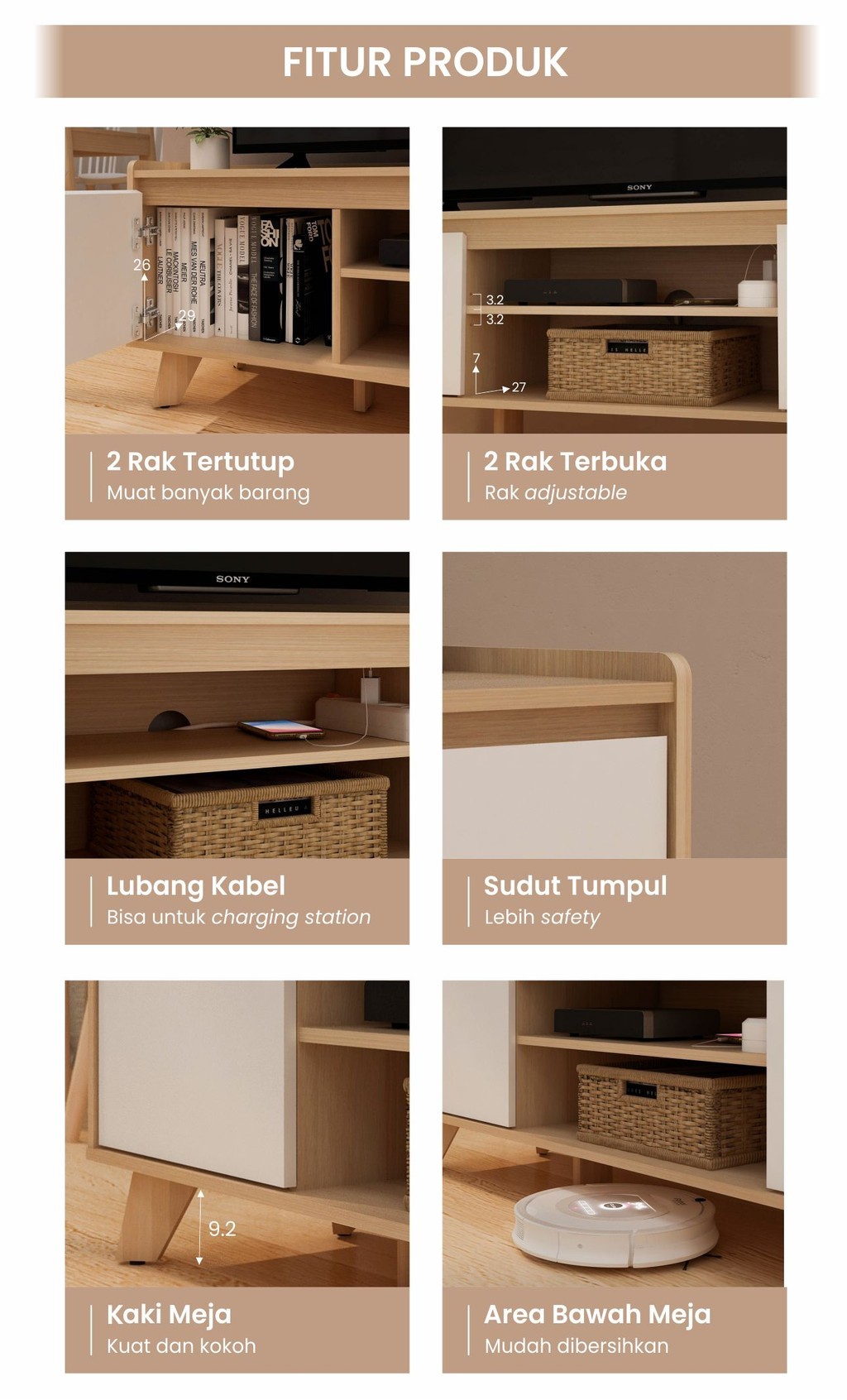Jual PIRA METROPOLIS OX - HARPER TV120 Meja TV / Rak TV | Shopee Indonesia
