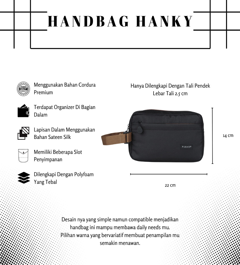 Jual Tas Pouchbag Handbag Hanky Pushop | Shopee Indonesia