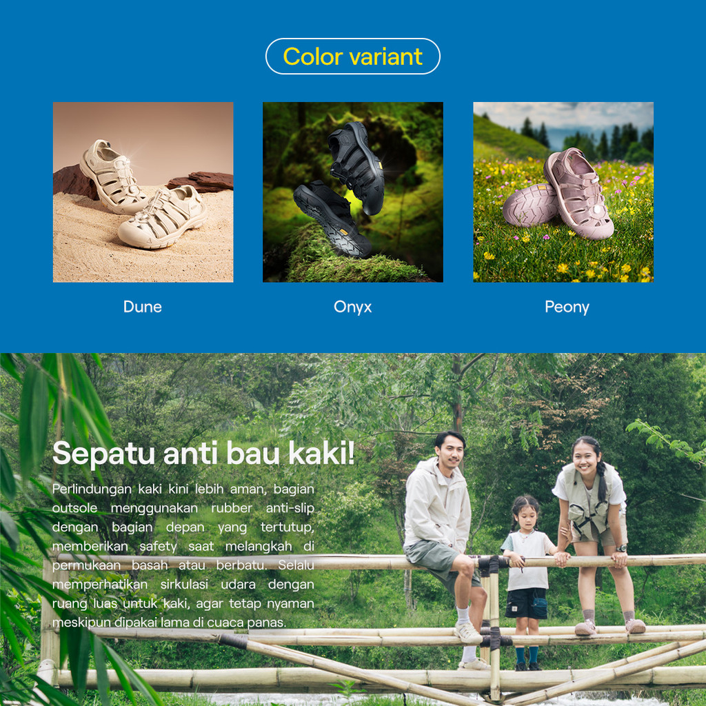 Jual Sandal Outdoor Pria Portee Alpaca – Nyaman Anti Licin | Sendal ...