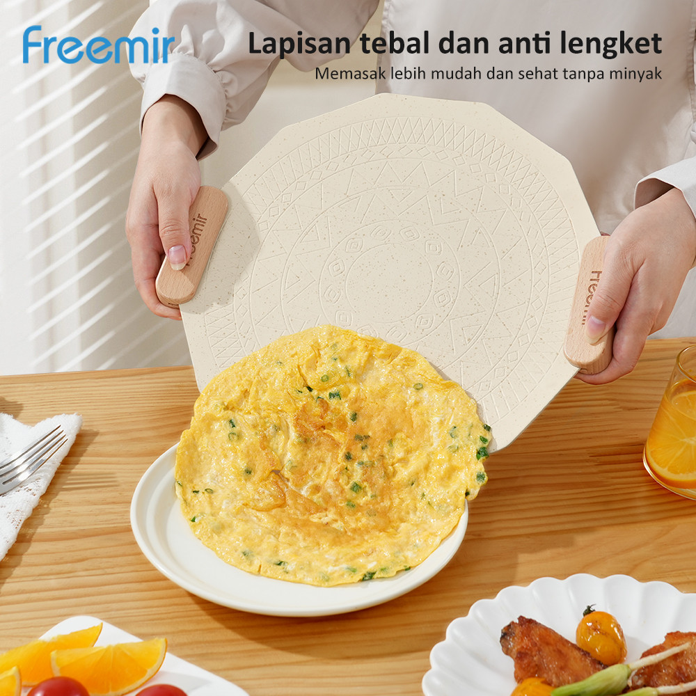 Jual Special freemir Grill Pan Beige Series Panggangan Bulat 30cm Cocok ...