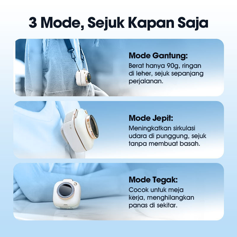 Jual ACOME Kipas Mini Super Sejuk 3 Kecepatan USB-C Silent Mode Mini ...