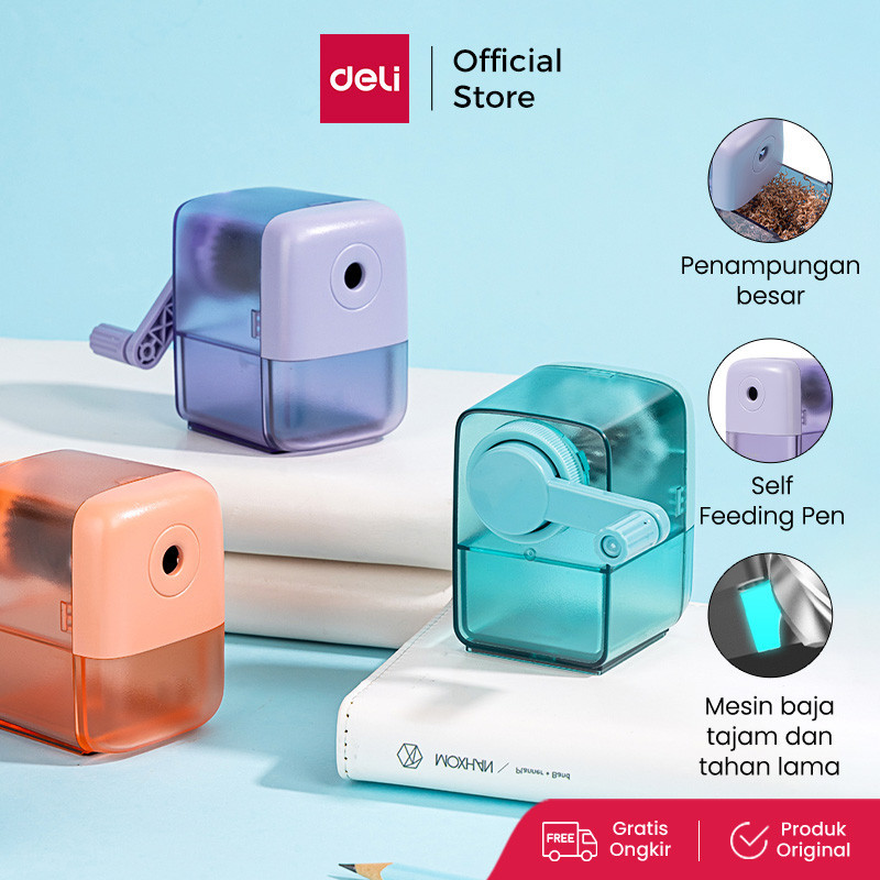 Jual Deli Rautan Serutan Putar / Rotary Sharpener Self Feeding Pen X60 ...
