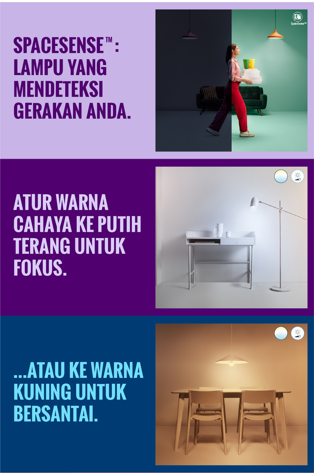 Jual WiZ Lampu Smart LED WiFi Smart Bulb TW Putih 8W, 13W | Shopee Indonesia