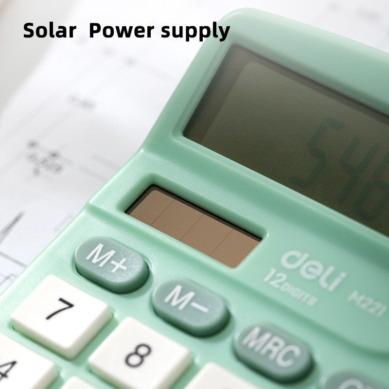 Jual Deli Kalkulator Meja / Desktop Calculator Layar 12 Digit Warna Lucu EM221 | Shopee Indonesia