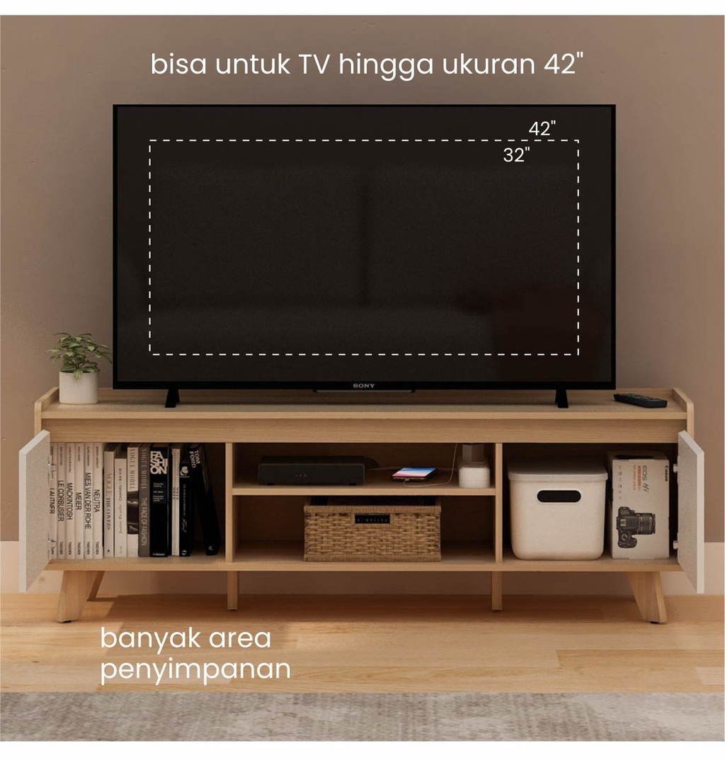 Jual PIRA METROPOLIS OX - HARPER TV120 Meja TV / Rak TV | Shopee Indonesia