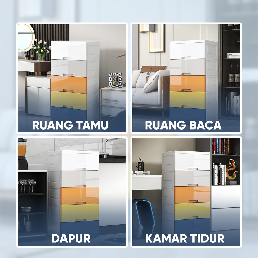 Jual [LEMARI MINI] ANGOLA Lemari Pakaian Plastik Minimanlis C11-C13 ...