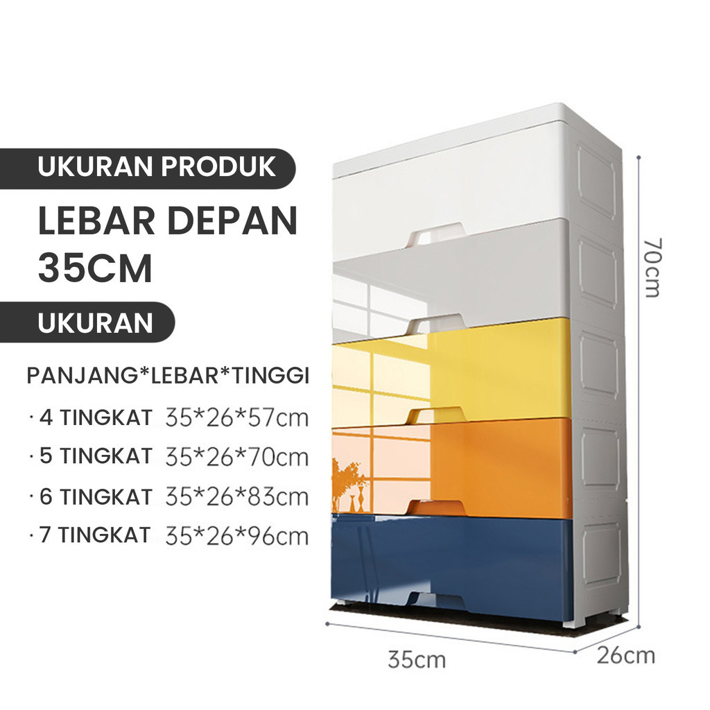 Jual [LEMARI MINI] ANGOLA Lemari Pakaian Plastik Minimanlis C11-C13 ...