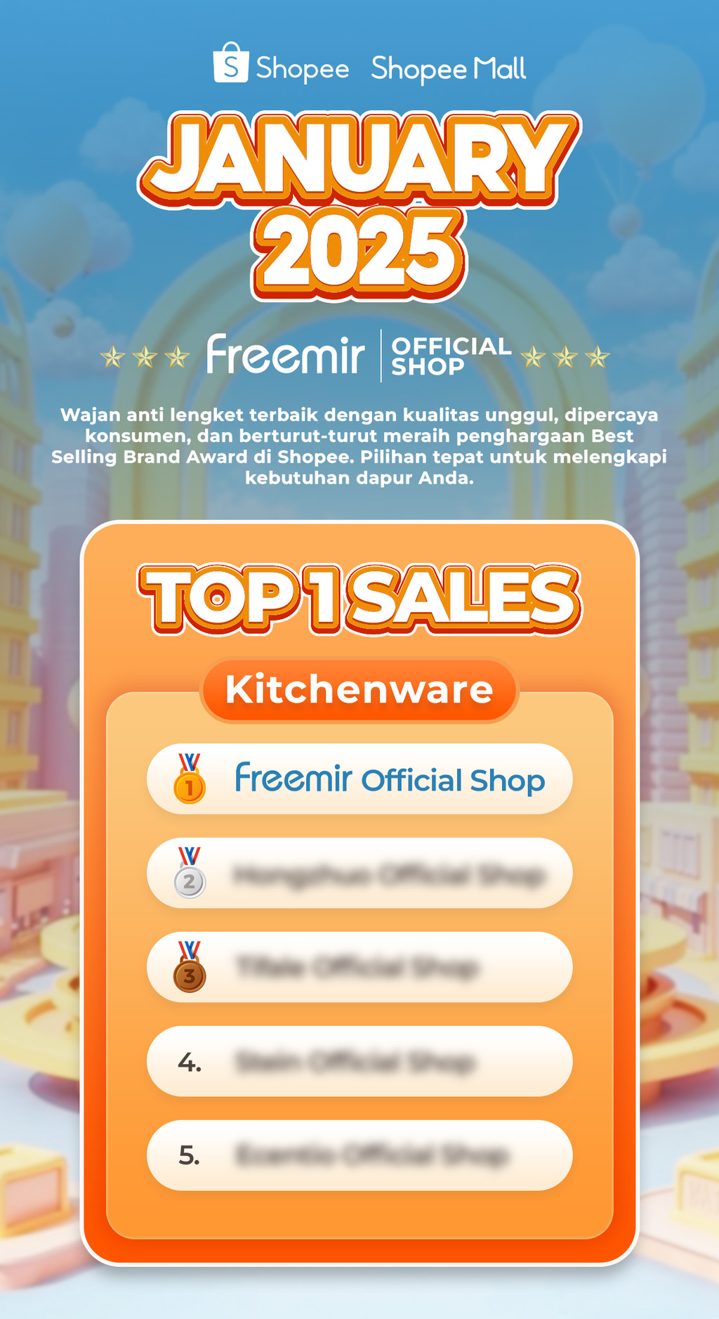 Jual Special freemir Deep Fryer 4 in 1 Set Stainless Steel Anti Karat ...