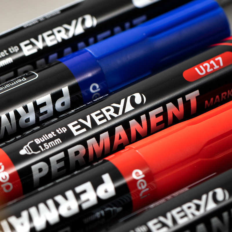 Jual Deli Spidol Permanen / Permanent Marker Warna HITAM BIRU MERAH ...