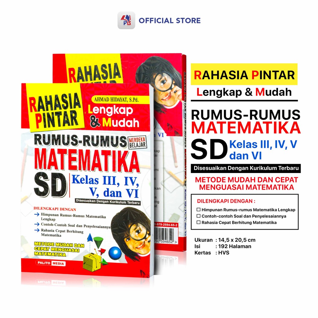 Jual Buku Rumus Matematika SD / Rahasia Pintar Rumus-Rumus Matematika ...