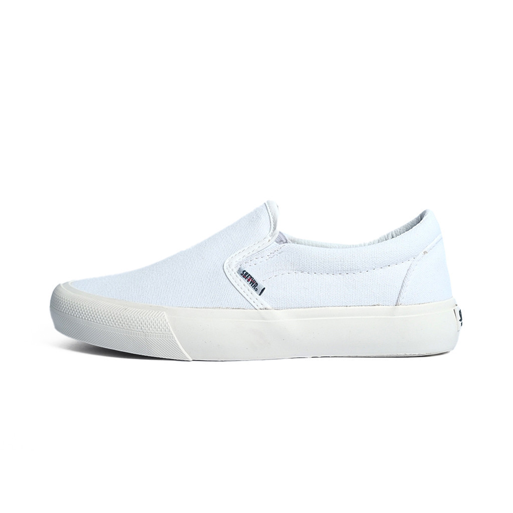 Jual SABA Vintage Slip On Tripple White - Sepatu Sneakers Casual Pria ...
