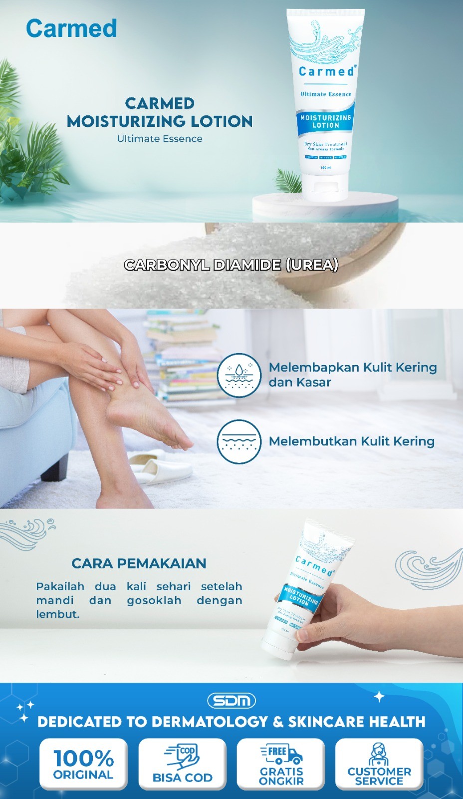 Jual Carmed Ultimate Essence Moisturizing Lotion 100 ML [ Body Lotion ...