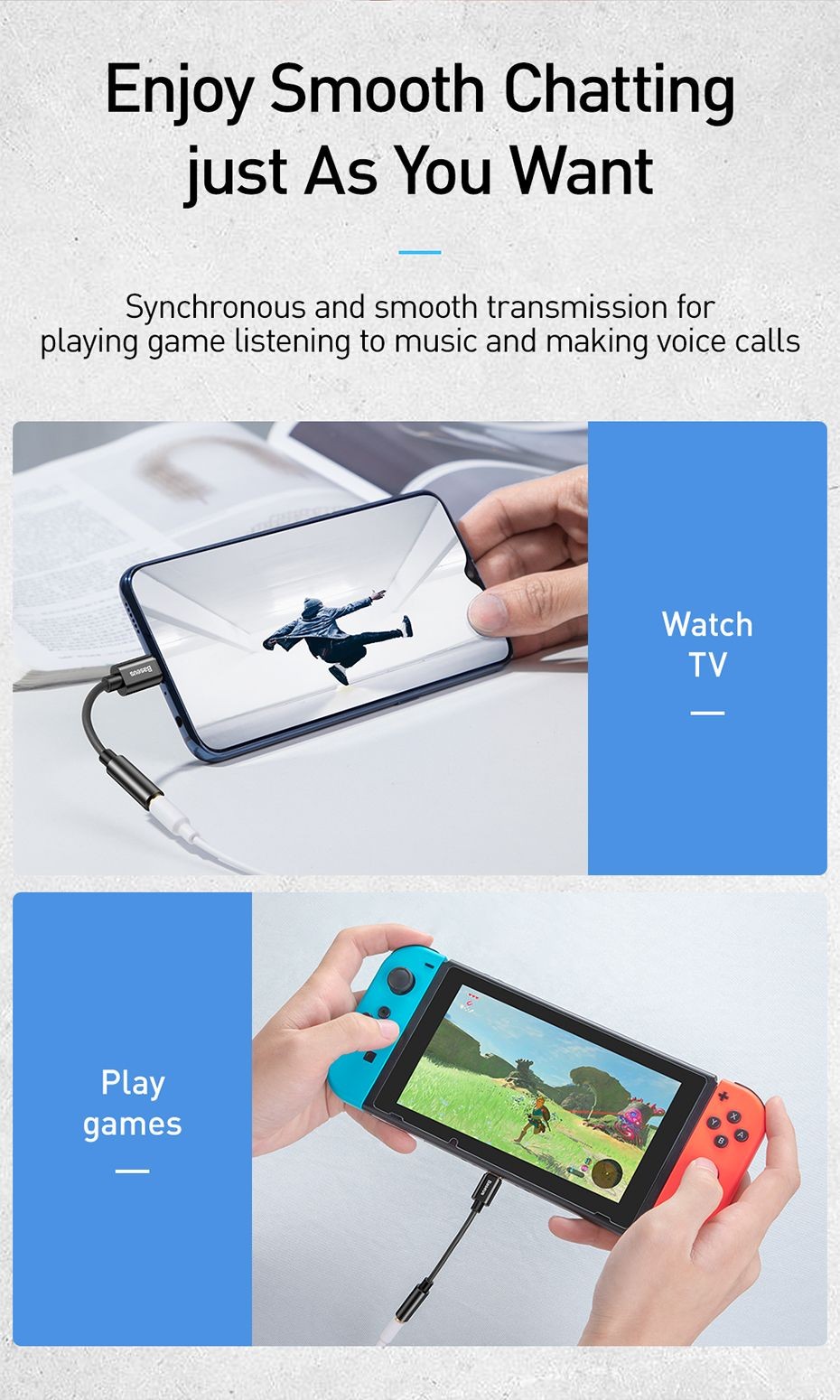 Jual Baseus Adapter Type-C to Audio Jack 3.5mm Sambungan Kabel HP ...