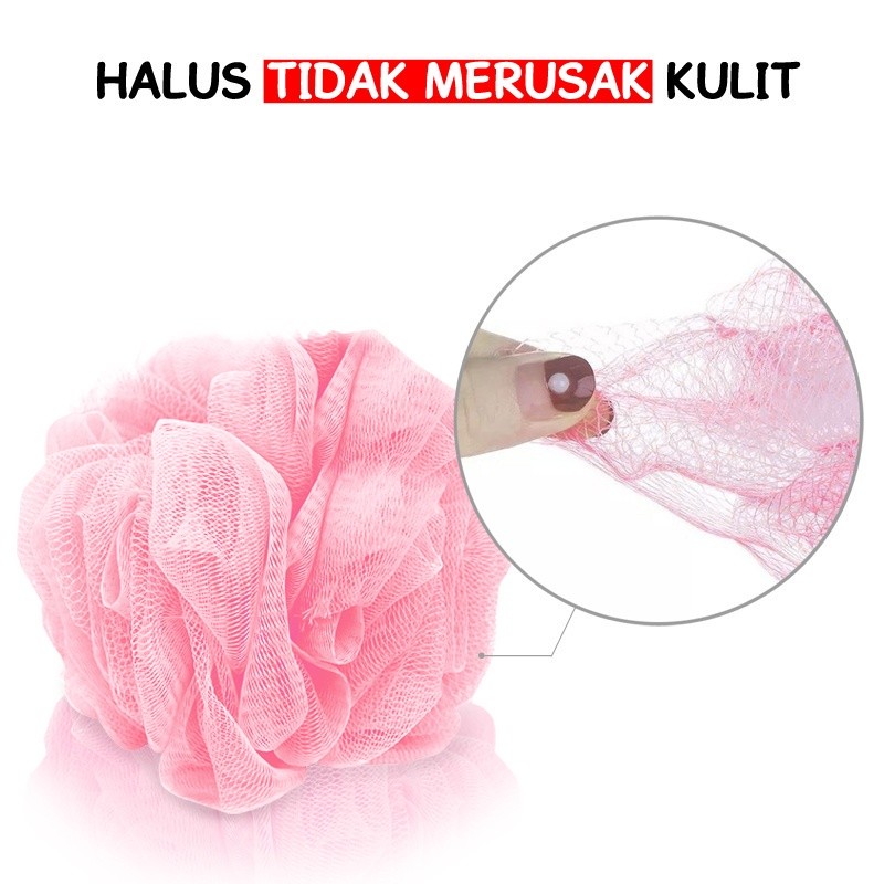 Jual 3M™ Nexcare™ Bubble Shower Puff, Spons mandi dengan jaring 3 ...