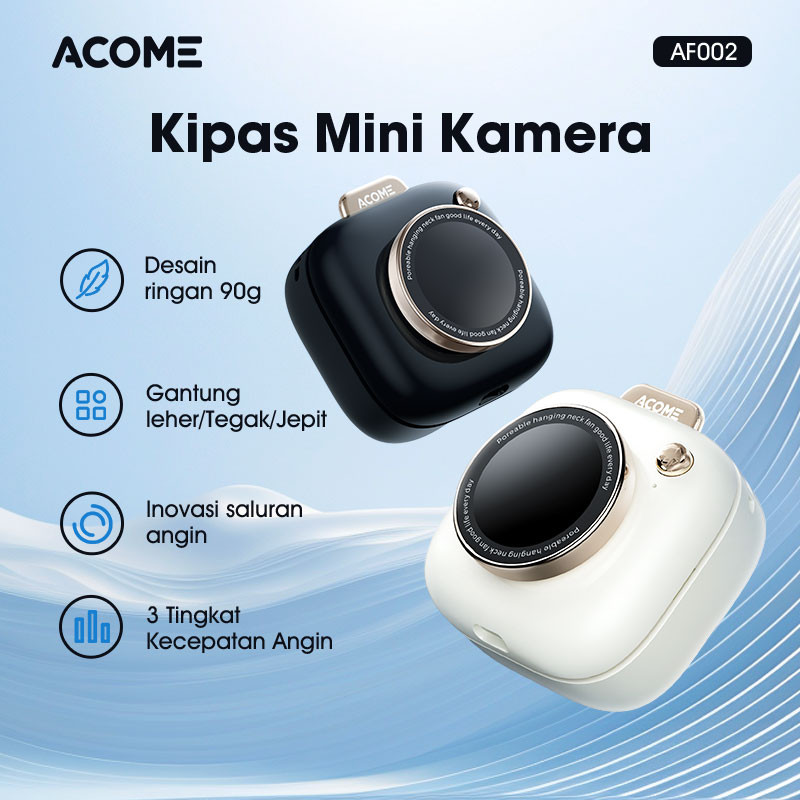 Jual ACOME Kipas Mini Super Sejuk 3 Kecepatan USB-C Silent Mode Mini ...