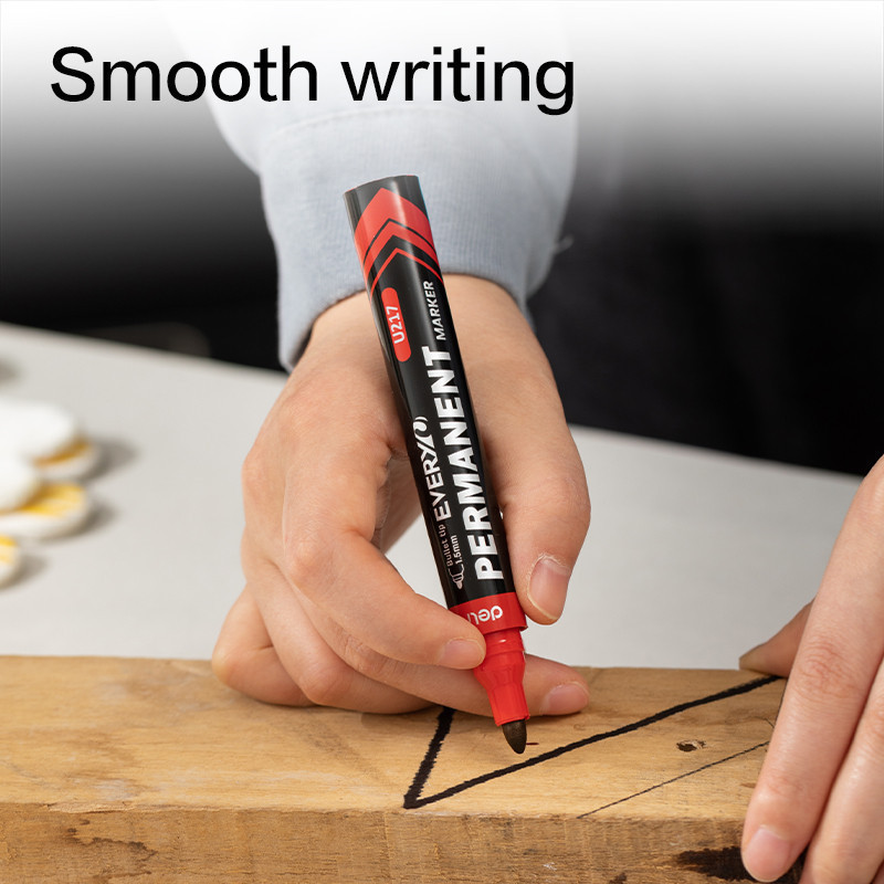Jual Deli Spidol Permanen / Permanent Marker Warna HITAM BIRU MERAH ...