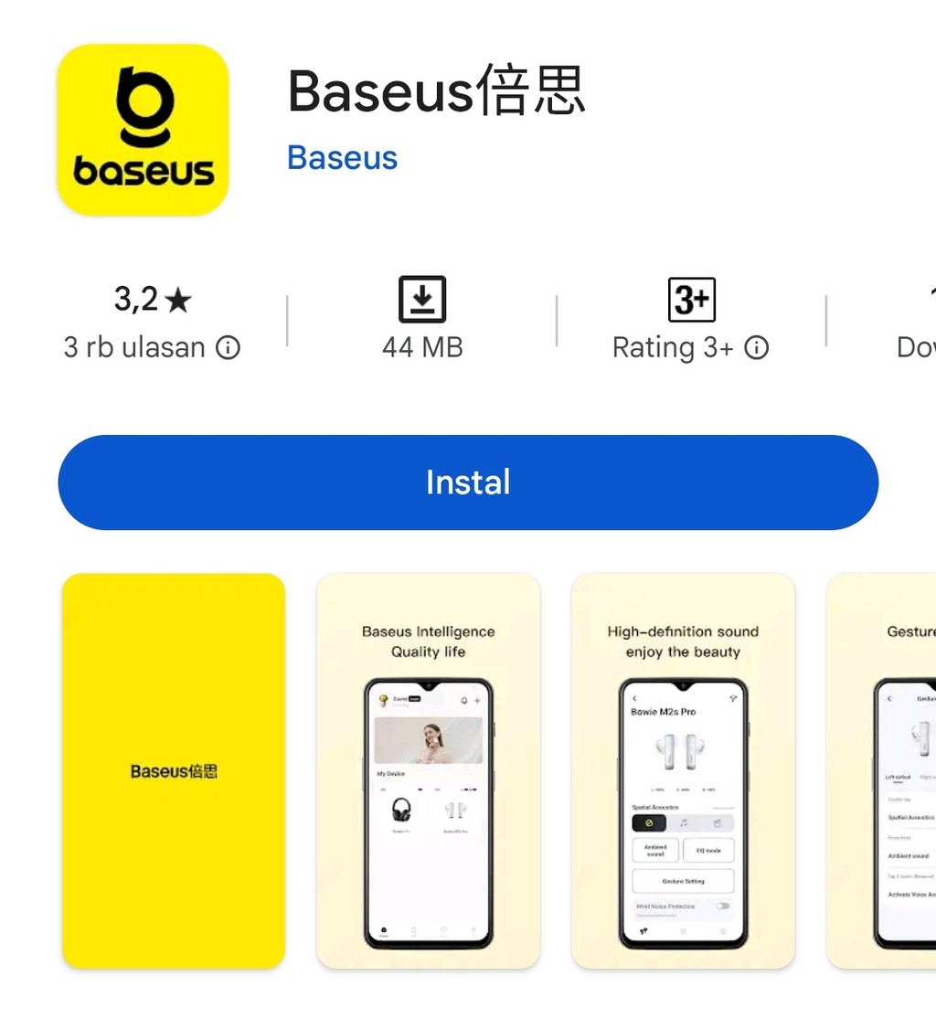 Jual Baseus Bowie M2s Pro IPX 4 ANC ENC Waterproof TWS Hi-Fi Noise ...