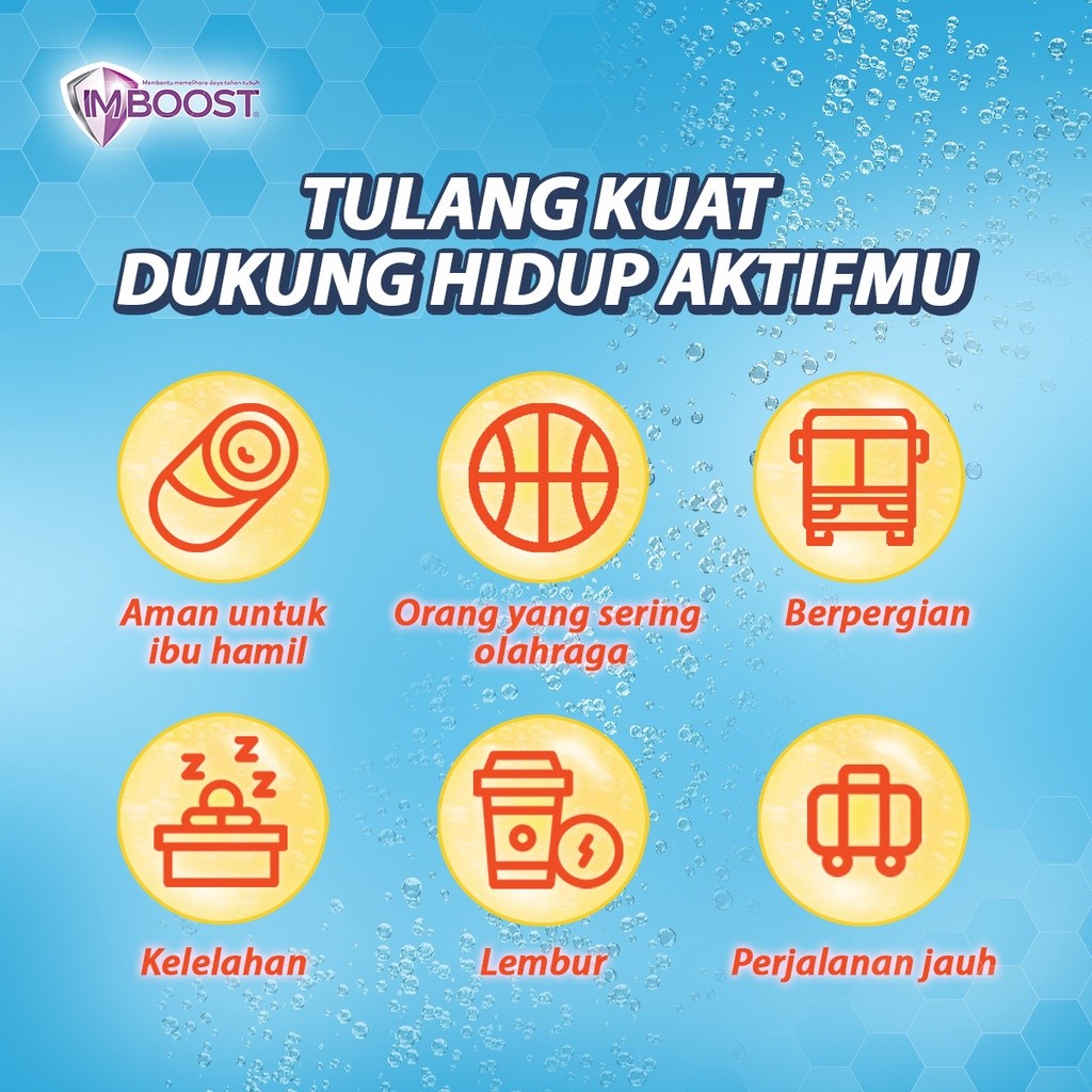 Jual Imboost Bone Effervescent Suplemen Tulang dan Gigi Rasa Jeruk @8 ...
