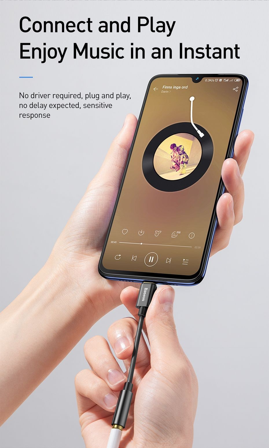 Jual Baseus Adapter Type-C to Audio Jack 3.5mm Sambungan Kabel HP ...