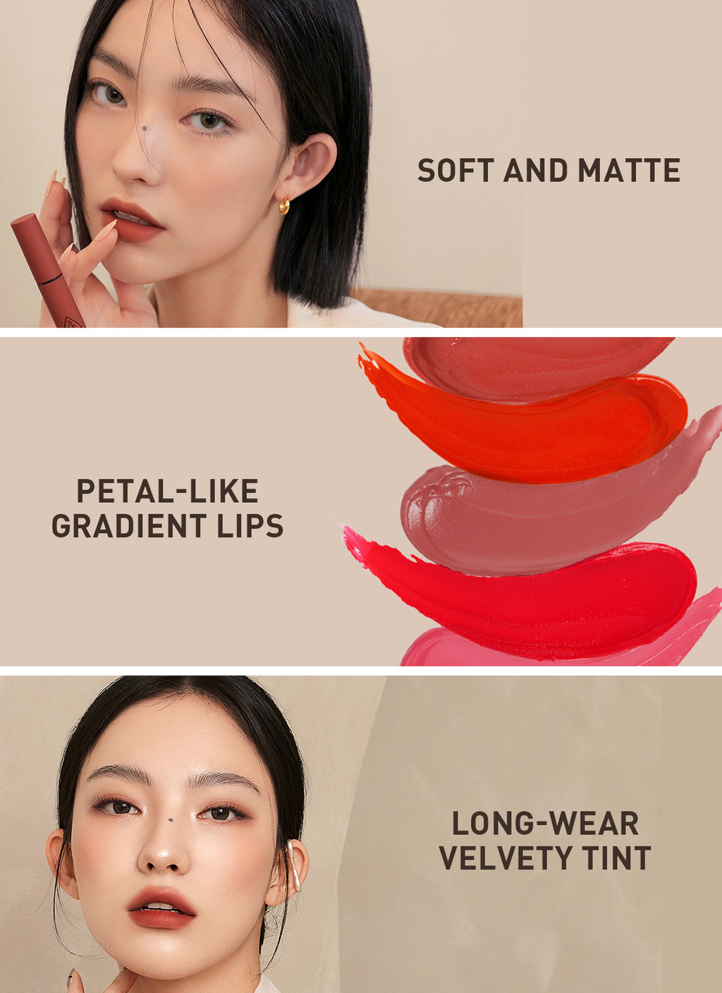 Jual 3CE OFFICIAL Velvet Lip Tint - Liptint Soft Matte Longlasting Non ...