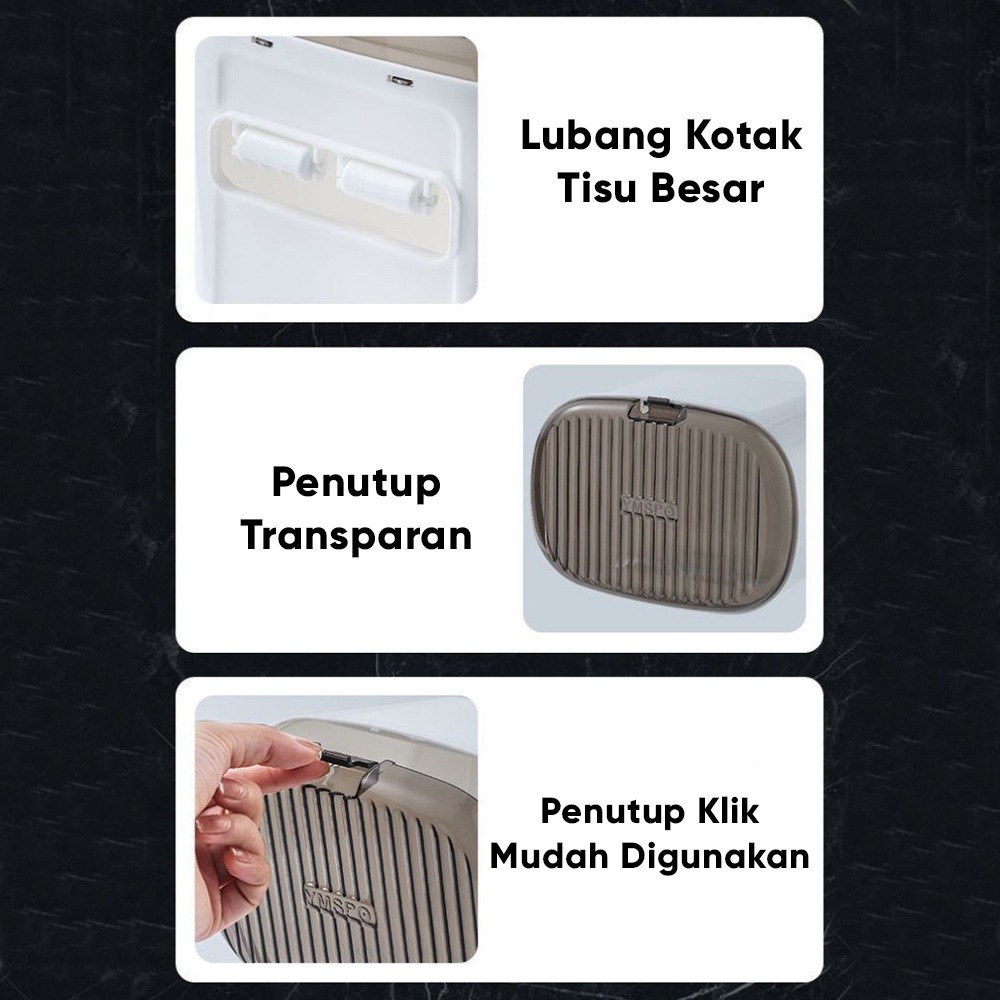 Jual ANGOLA Kotak Tisu Toilet Tempel Dinding C27 Tissue Box Premium ...