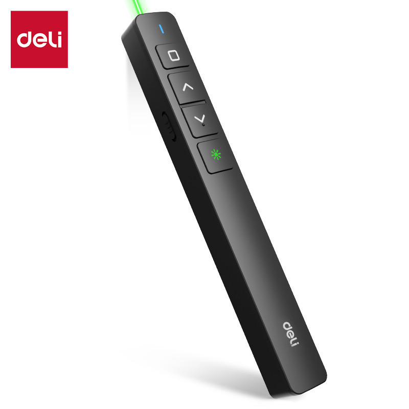 Jual Deli Laser Pointer Laser Hijau Presentasi PPT Jarak 100 M ES001-G ...