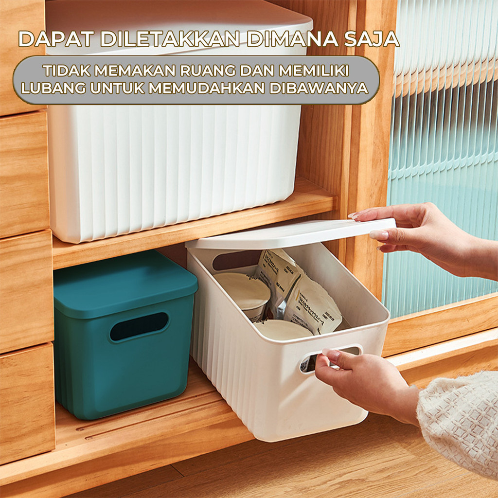 Jual Dreamhome Storage Box Kotak Penyimpanan Serbaguna Dengan Tutup Storage Box Organizer ...